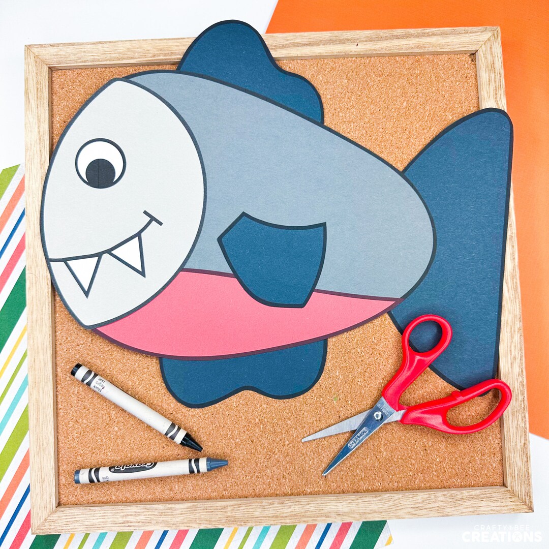 Piranha Craft | Rainforest | Jungle | Zoo Animals Craft Activities ...