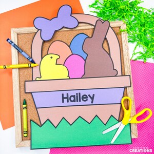 Easter Basket | Printable Spring Craft | March Craftivity | Bulletin ...