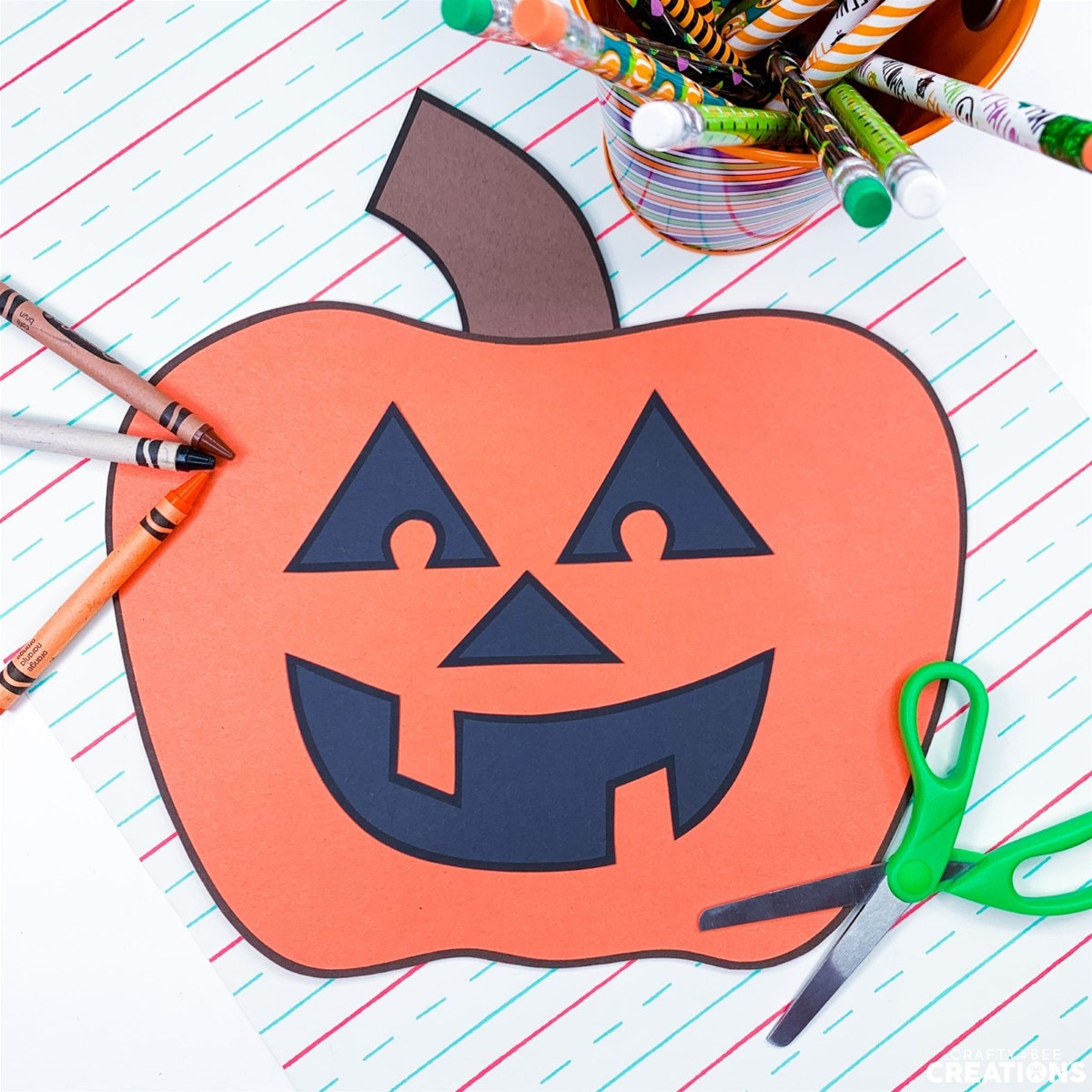 Pumpkin Craft | Jack-o-lantern | Fall Craft Activity | Halloween ...