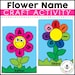 Spring Flower Name Craft Template Preschool Kindergarten Fine Motor ...