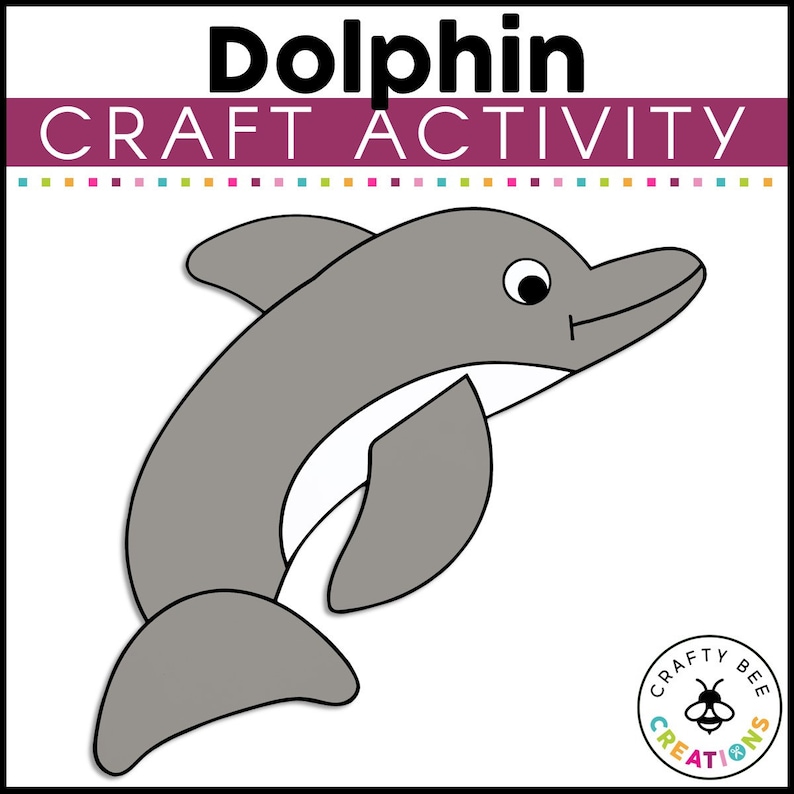 Dolphin Craft Patterns | Ocean Animals Activity | Sea Life | Ocean ...