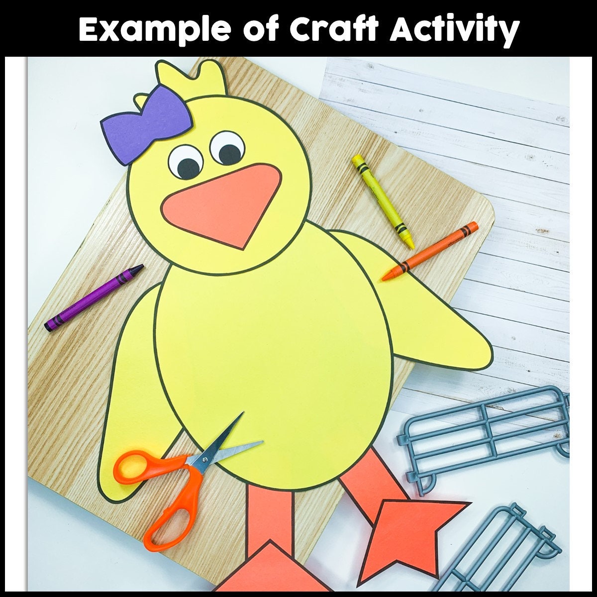Easter Craft for Kids Chick Craft Patterns Life Cycle of a Chicken Farm ...