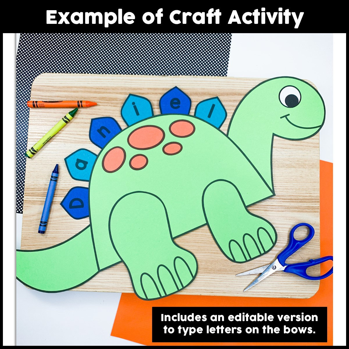 Dinosaur Name Craft for Kids Dinosaur Activities Bulletin Board ...