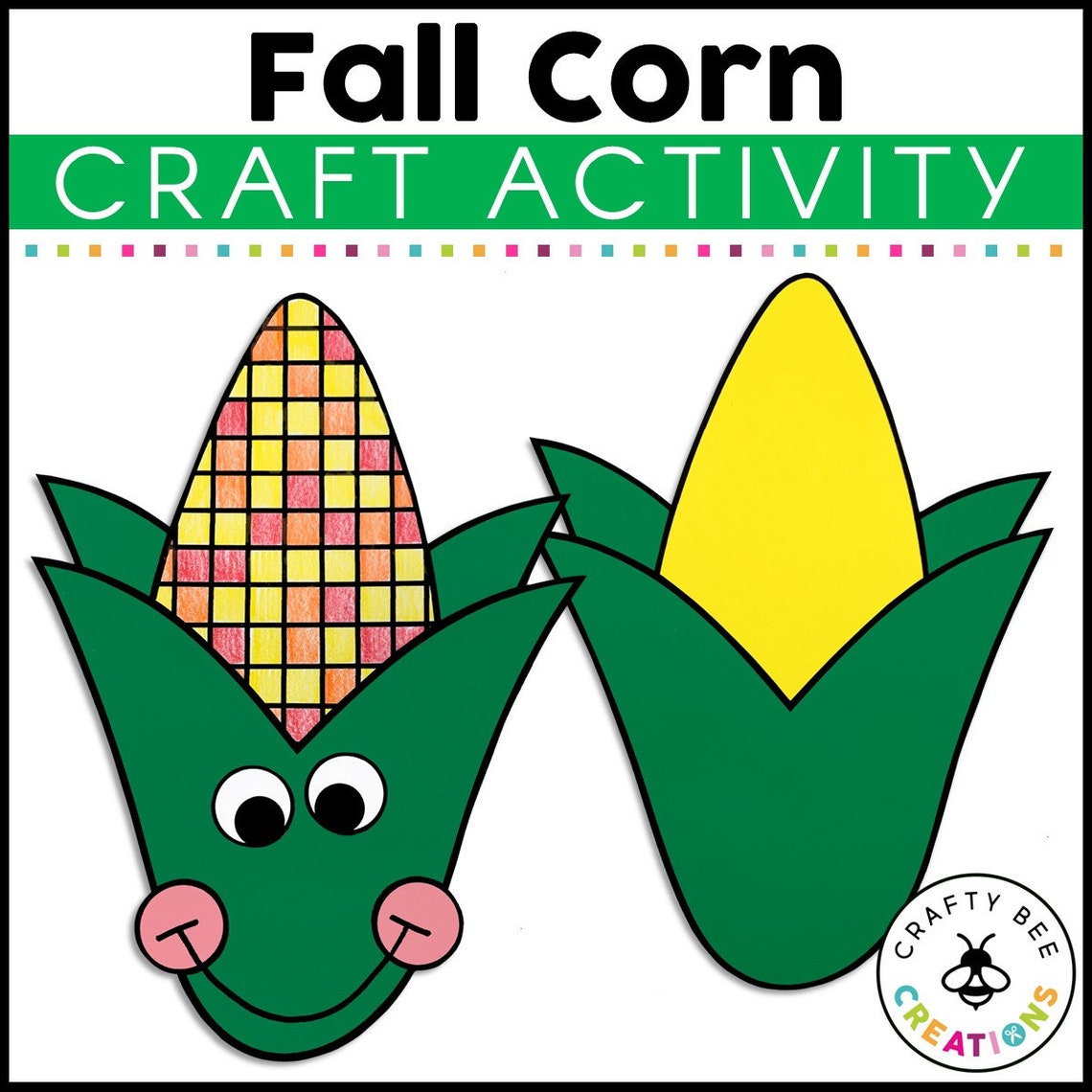 Fall Corn Craft | Fall Craft Activity | Fall Activities | Fall Bulletin ...