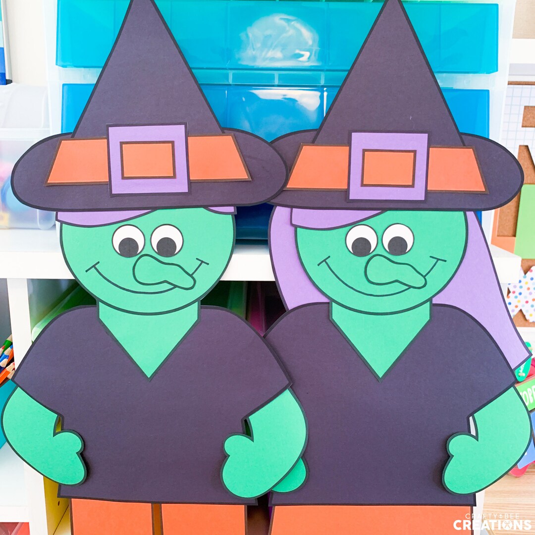 Witch Craft | Halloween Craft Activities | Halloween Bulletin Board ...
