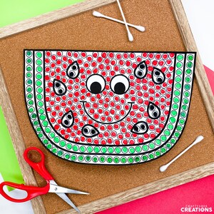 Summer Q Tip Painting Craft | Fine Motor Activities | Kindergarten ...