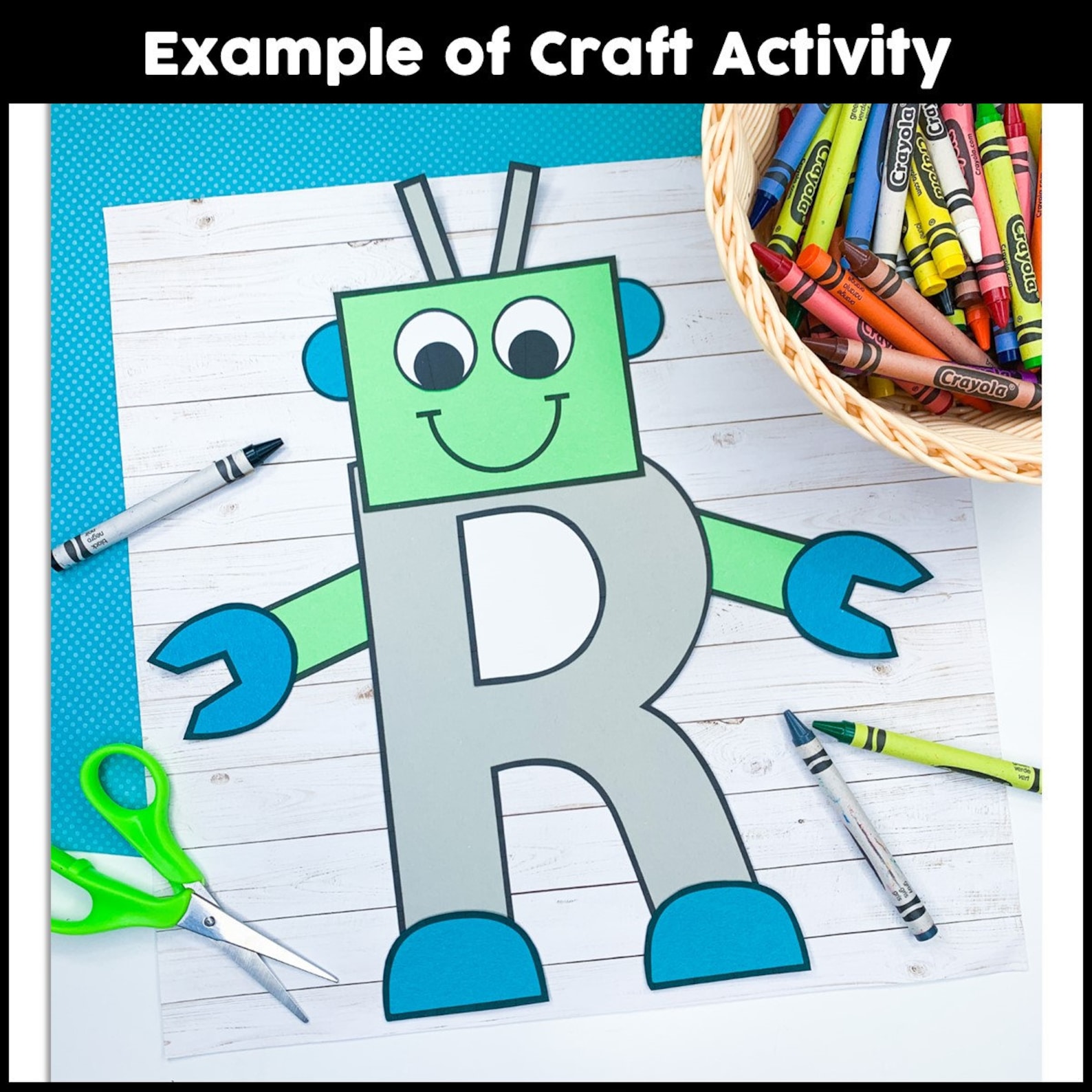 Letter R Craft Patterns | Robot Craft | Alphabet Crafts | Uppercase ...