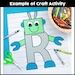 Letter R Craft Patterns | Robot Craft | Alphabet Crafts | Uppercase ...