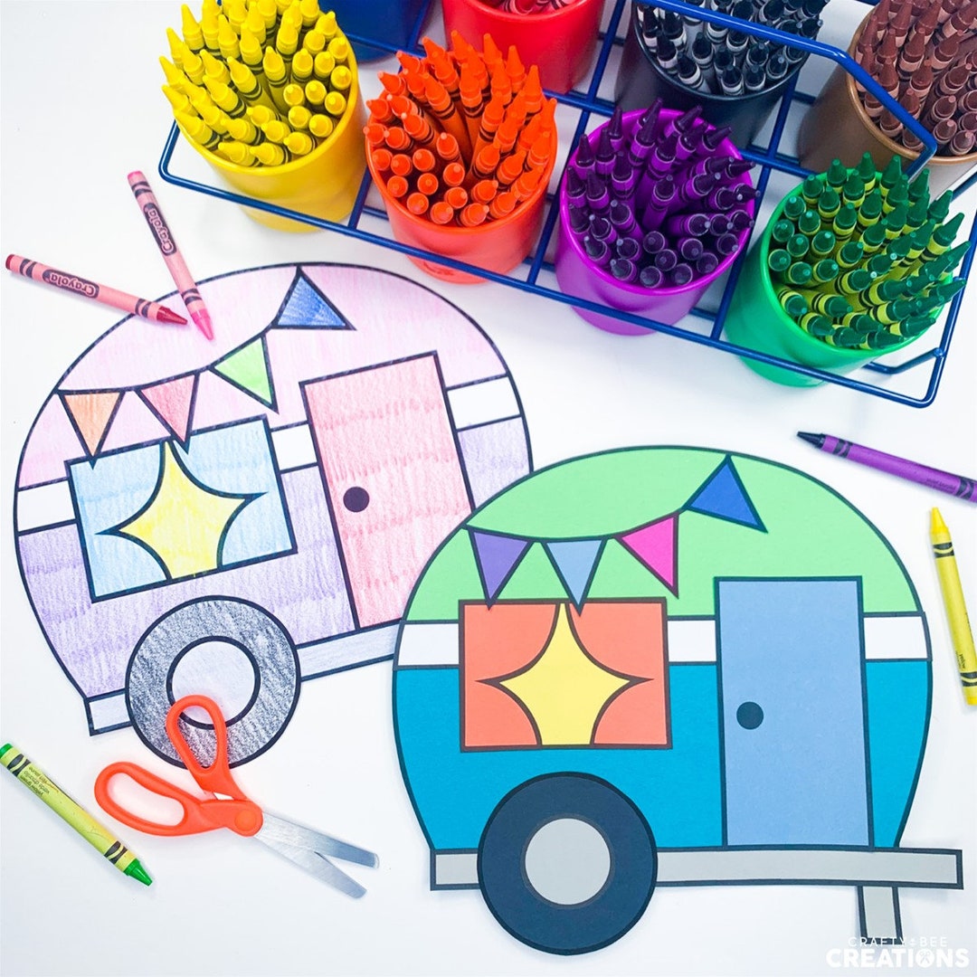 Camper Craft for Kids | Camping Craft for Kids | Camper Template ...