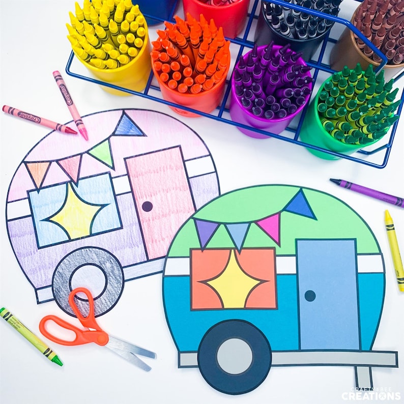 Camper Craft for Kids | Camping Craft for Kids | Camper Template ...