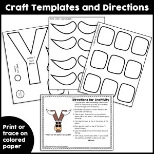 Letter Y Craft Patterns | Yak Craft | Alphabet Crafts | Uppercase ...