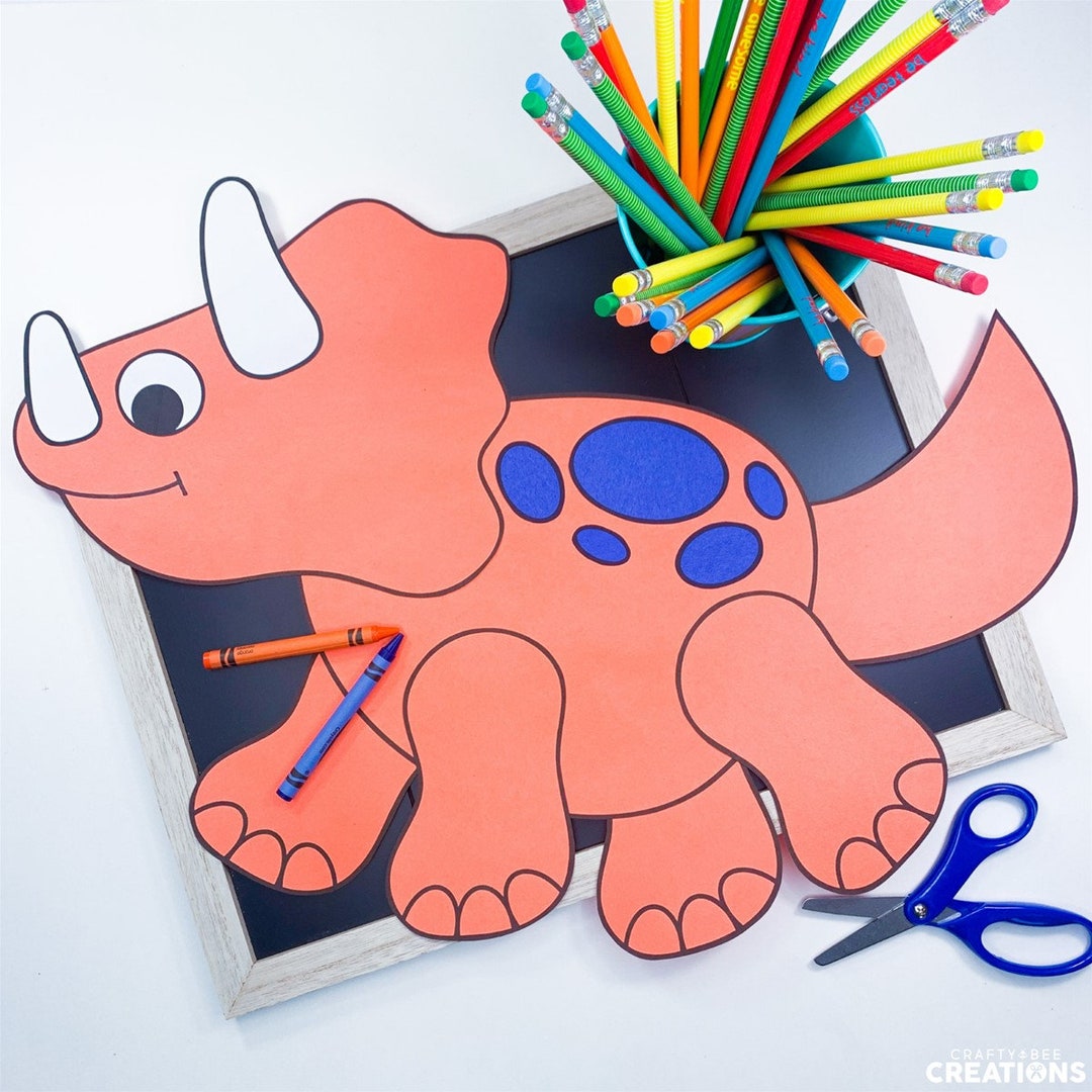Dinosaur Craft for Kids | Dinosaur Pattern | Dinosaur Template ...