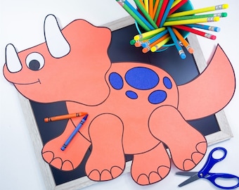 Dinosaur Name Craft for Kids | Dinosaur Activities | Bulletin Board ...