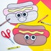 Hot Dog Craft Pattern | Camping Craft for Kids | Hot Dog Template ...