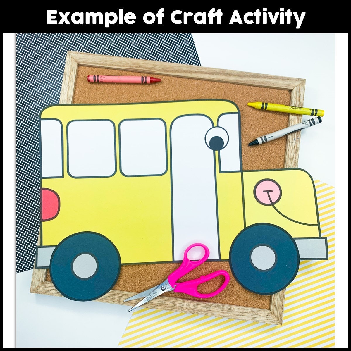 School Bus Craft for Kids | Transportation Crafts | Back to School ...