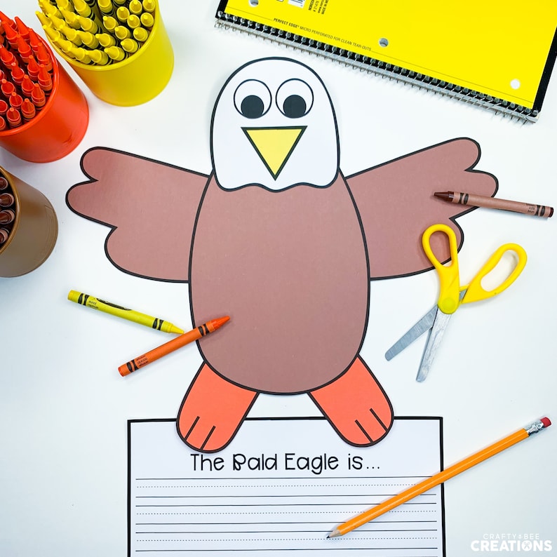 Bald Eagle Craft | American Symbols Activity | Patriotic Holidays | 4th ...
