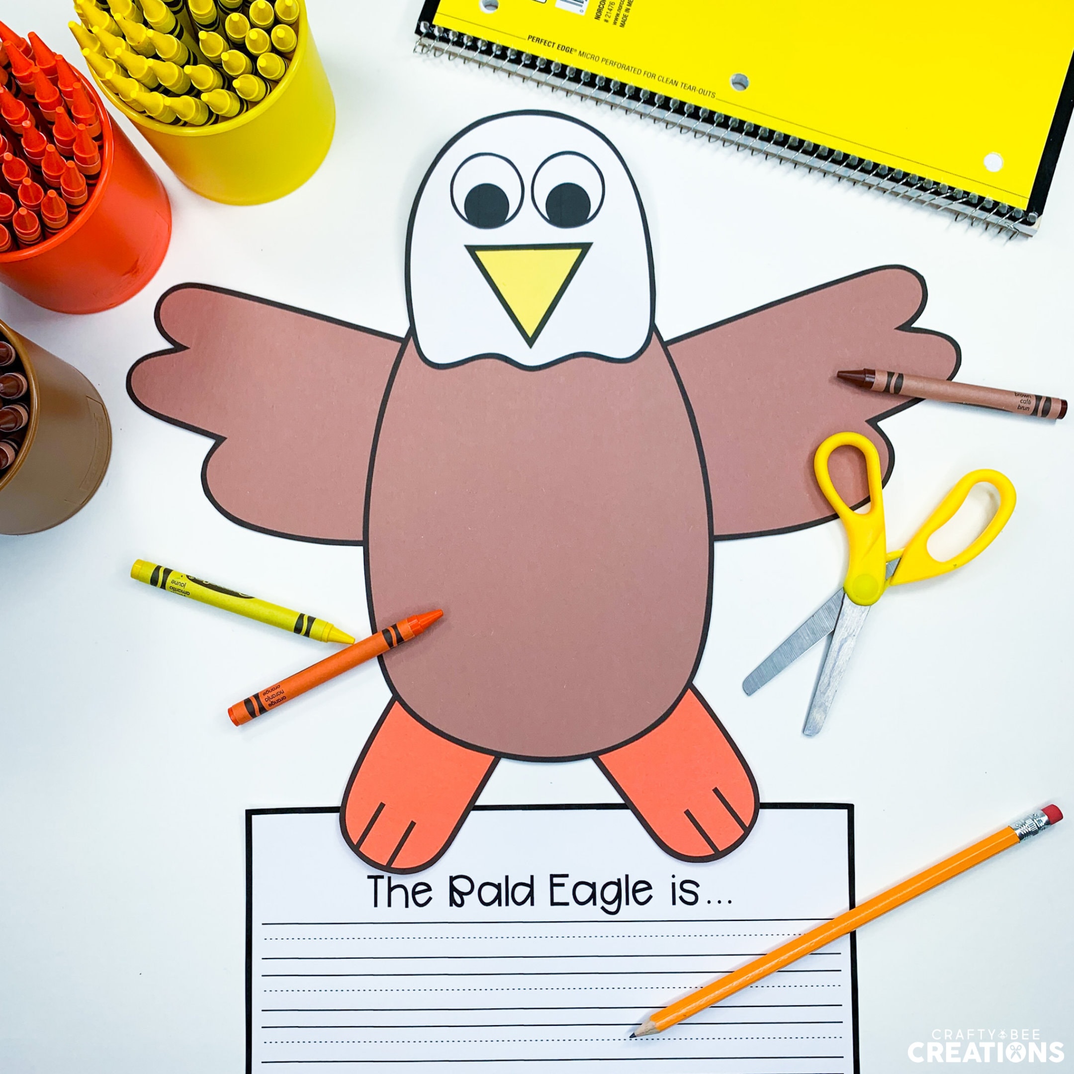Bald Eagle Craft | American Symbols Activity | Patriotic Holidays | 4th ...
