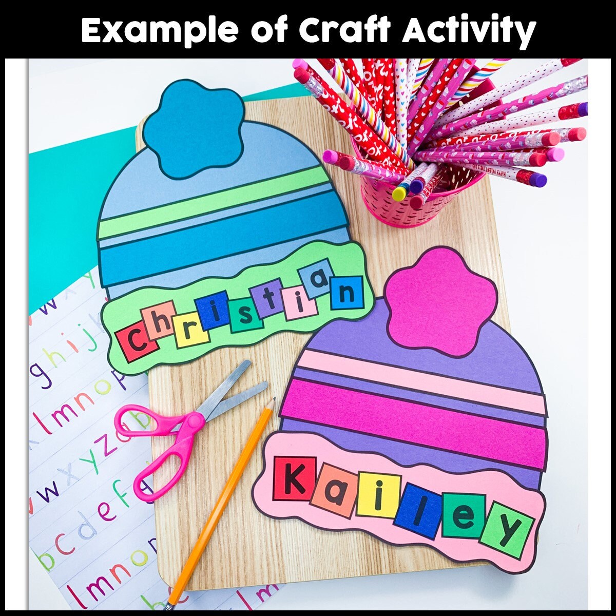 Winter Name Hat Craft | Winter Activities | Winter Holidays Craft ...