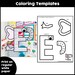 Letter E Craft Patterns | Elephant Craft | Alphabet Crafts | Uppercase ...