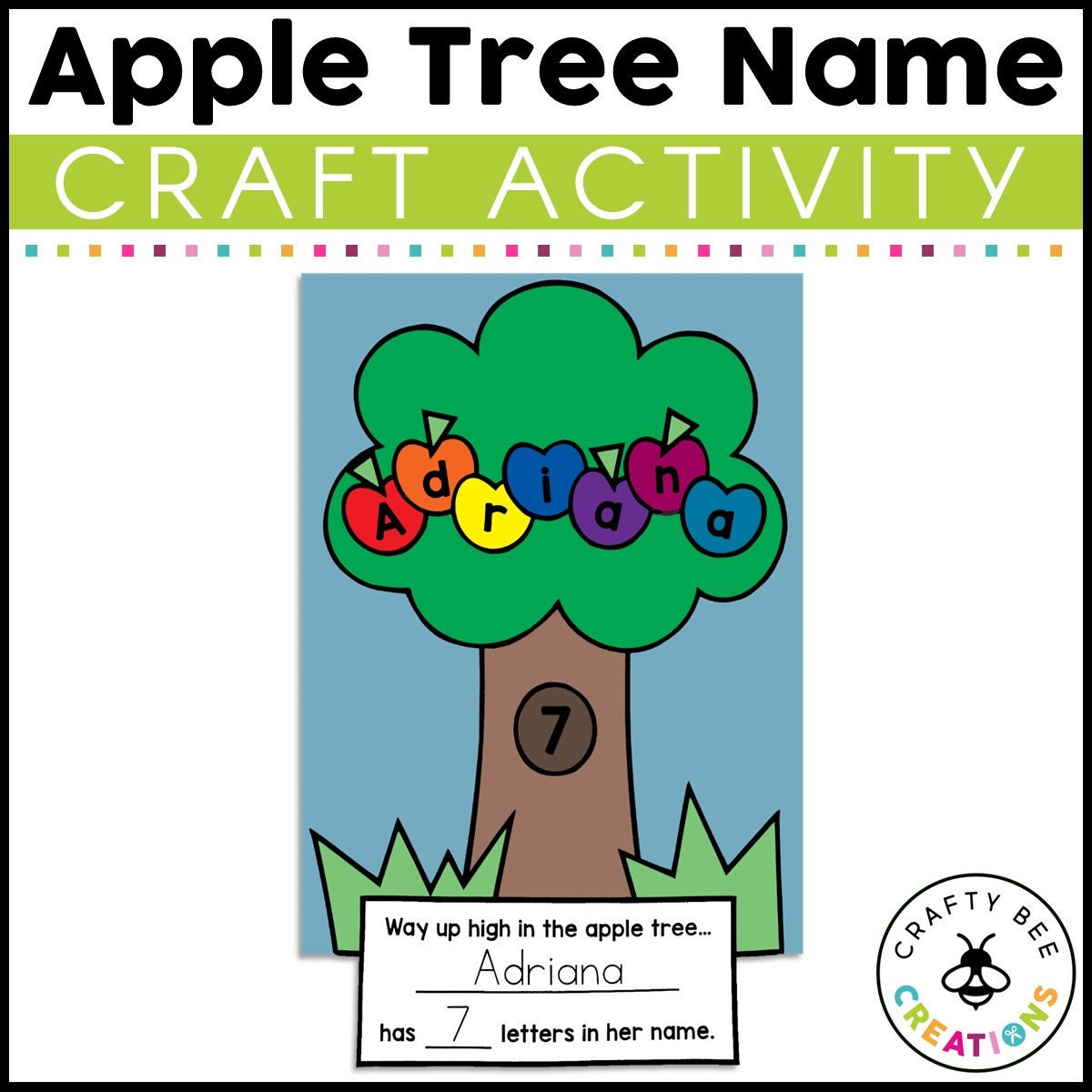 Apple Tree Name Craft | Back to School | September Activity | Fall ...