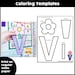 Letter V Craft Patterns | Vase Craft | Alphabet Crafts | Uppercase ...