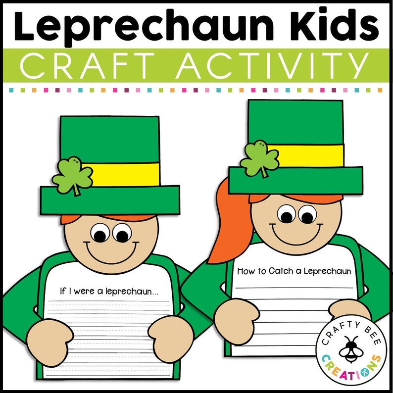 How to Catch a Leprechaun Craft Template | St Patricks Day Writing ...