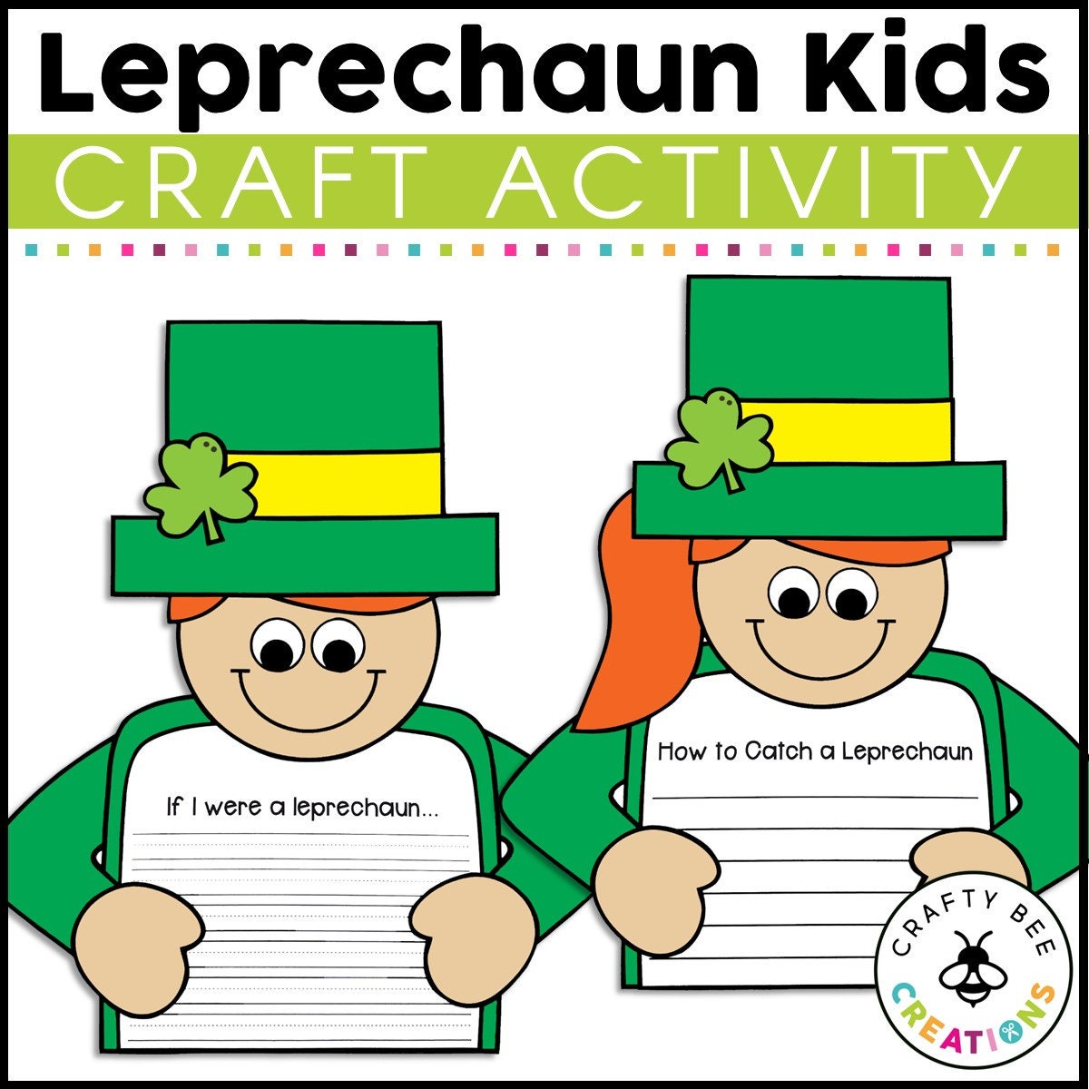 How to Catch a Leprechaun Craft Template St Patricks Day Writing ...