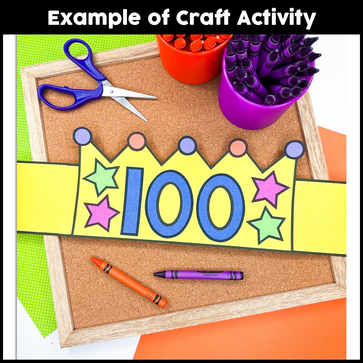 100th Day of School Hat Craft | Crown | Headband | Preschool ...