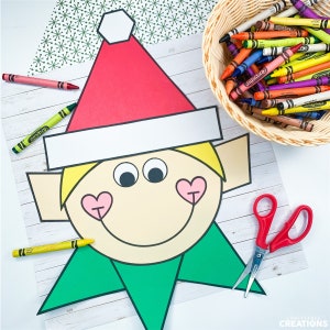 Elf Craft | Shape Elf Craft | How to Catch an Elf Craft | Christmas ...