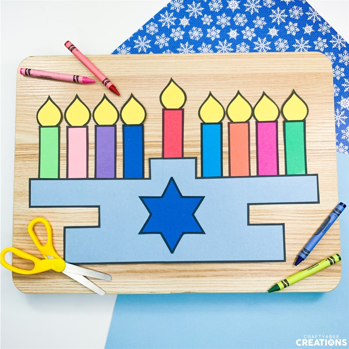 Menorah Craft | Holidays Around the World Craft | Christmas Around the ...