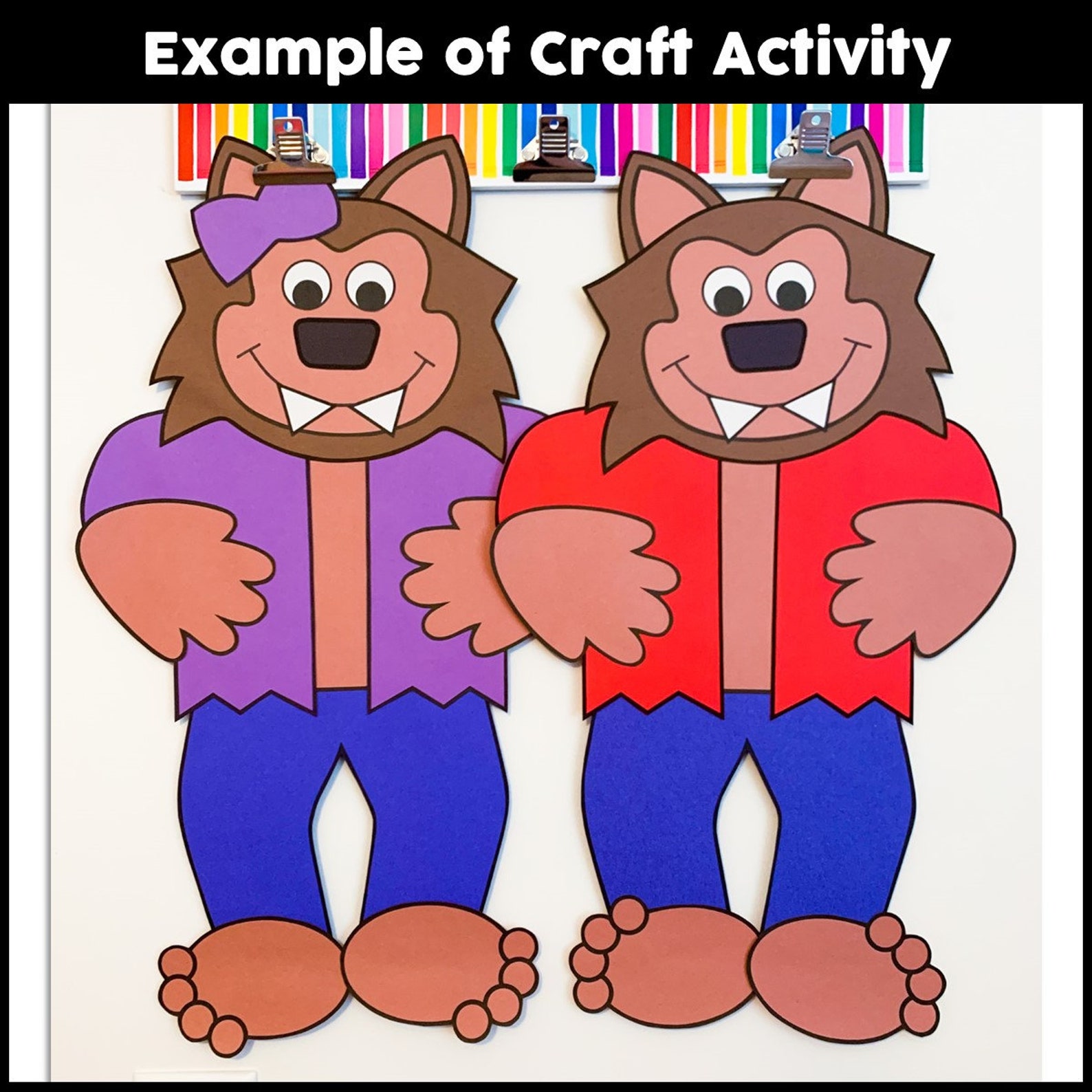 Werewolf Craft | Halloween Craft | Halloween Activities | Halloween Fun ...