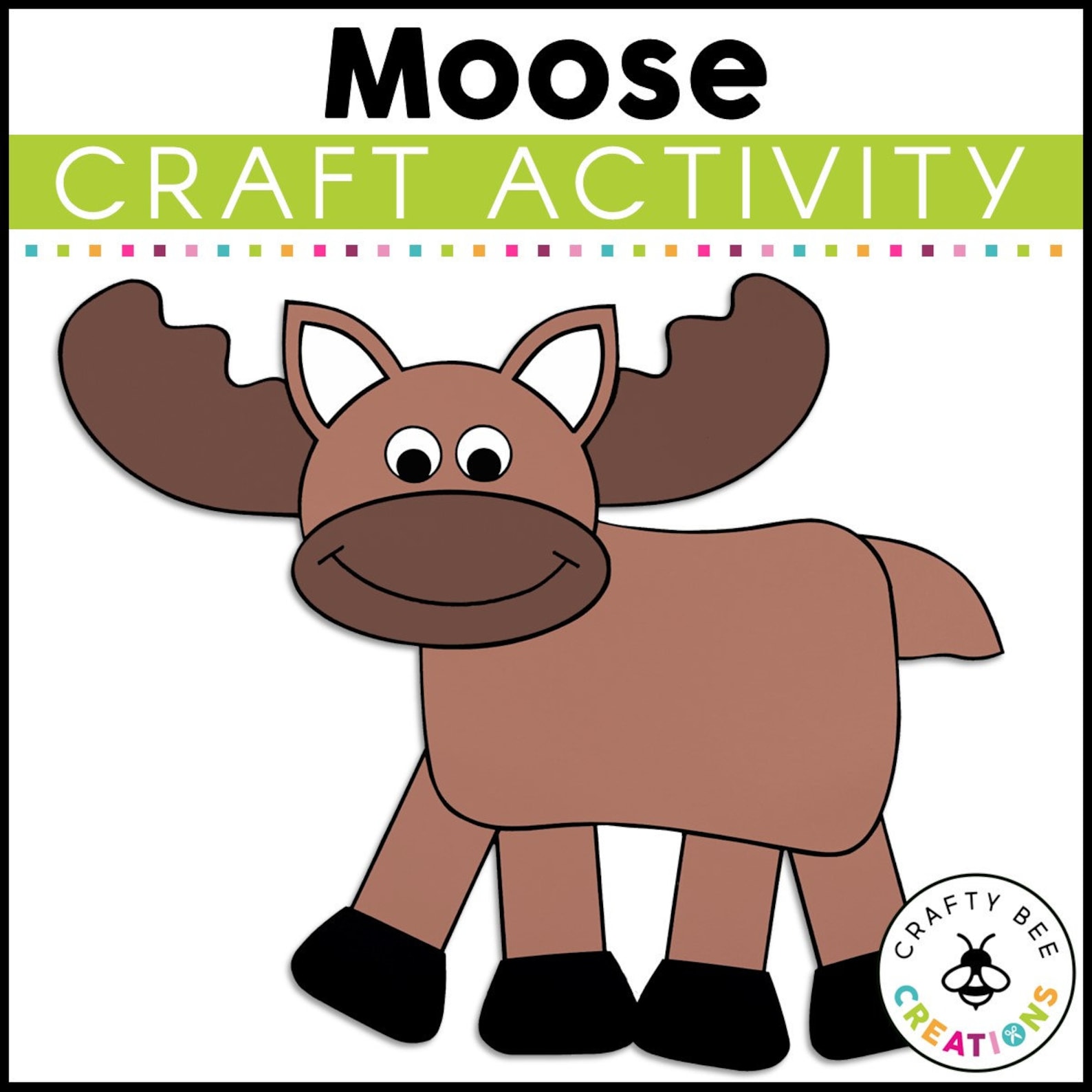 Moose Craft | Moose Activities | Forest Animal Crafts | Arctic Animal ...