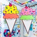 End of the Year Ice Cream Cone Craft Template | Bulletin Board ...