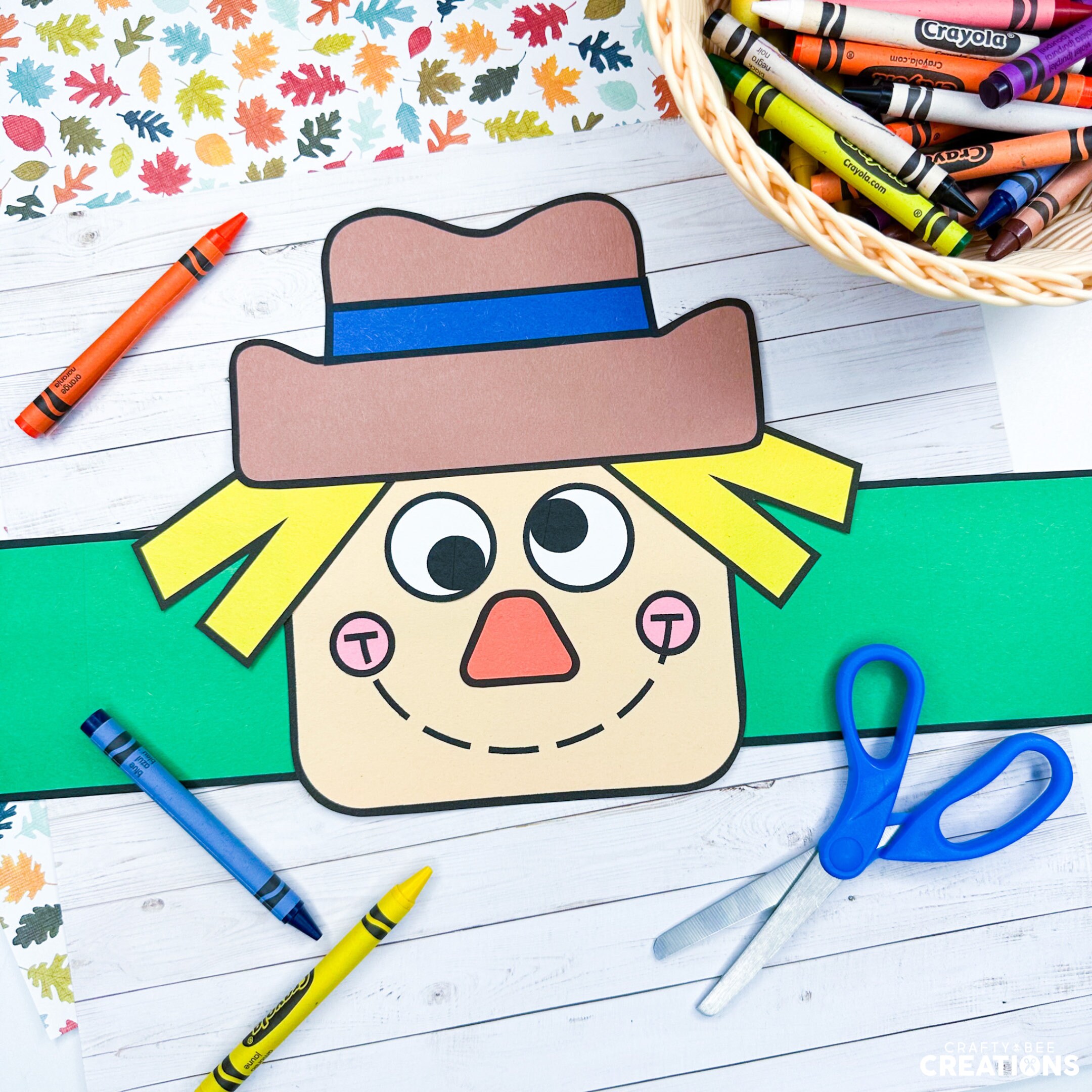 Scarecrow Craft Hat | Preschool Crown | Kindergarten Headband | Fall ...