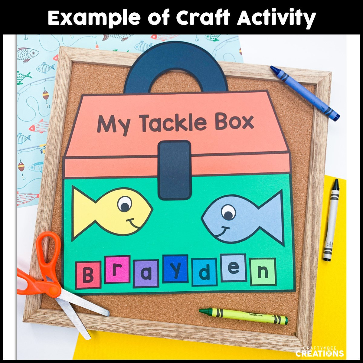 Camping Craft for Kids | Tackle Box Name Craft | Camping Theme ...
