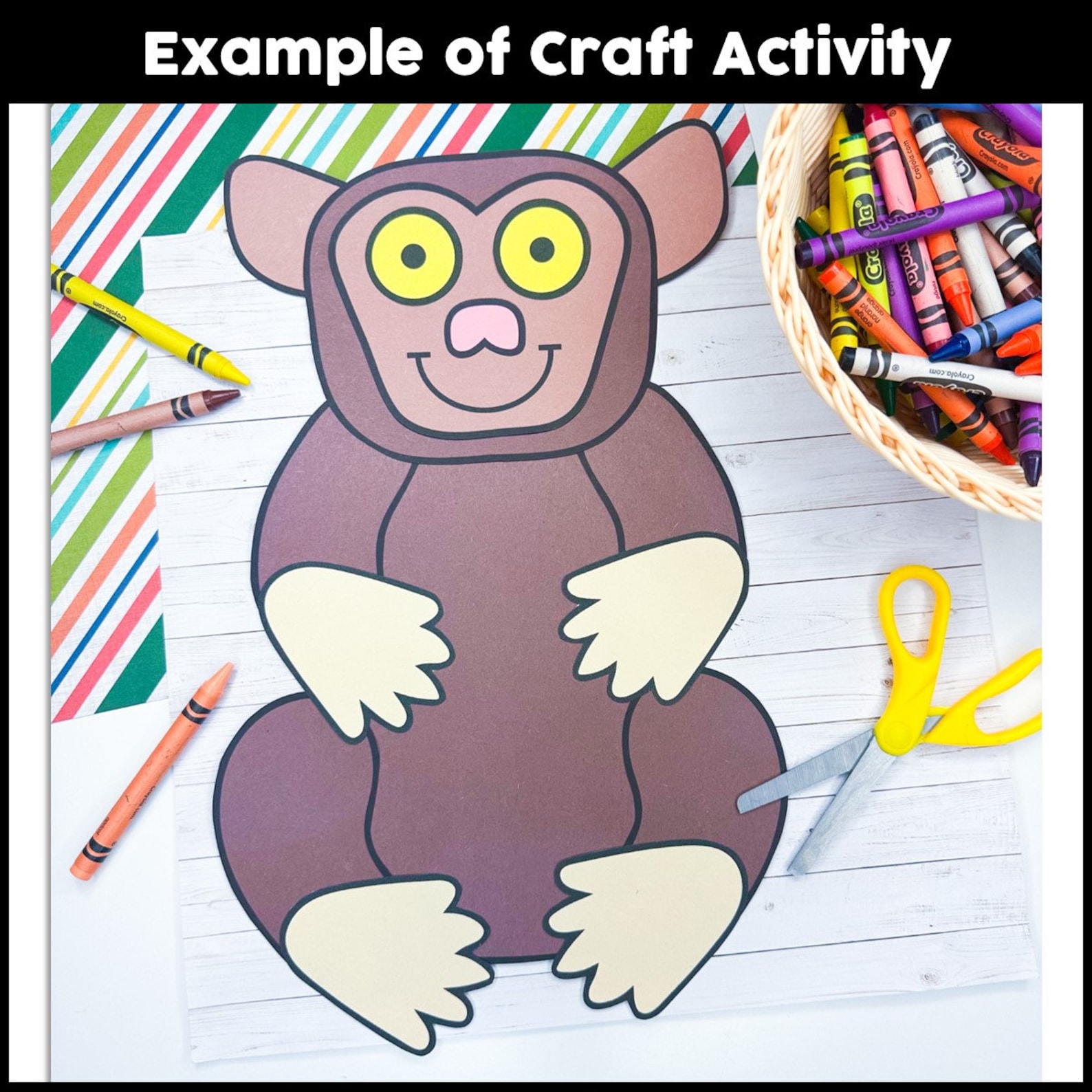 Tarsier Craft | Rainforest | Jungle | Zoo Animals Craft Activities ...