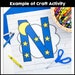 Letter N Craft Patterns | Night Craft | Alphabet Crafts | Uppercase ...