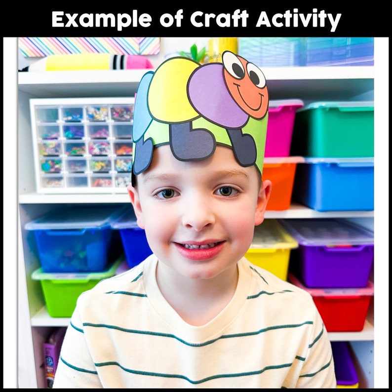 Caterpillar Hat Craft | Spring | Crown | Very Hungry Caterpillar ...