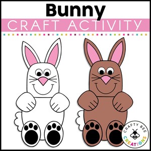 Easter Bunny Craft Template | Printable Spring Art Projects | Easter ...
