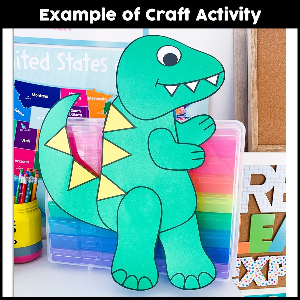 Dinosaur Craft T-rex Pattern T-rex Template Tyrannosaurus Rex Craft ...