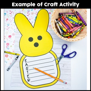 Easter Peep Craft Template | Acrostic Poem Activity | Spring Bulletin ...