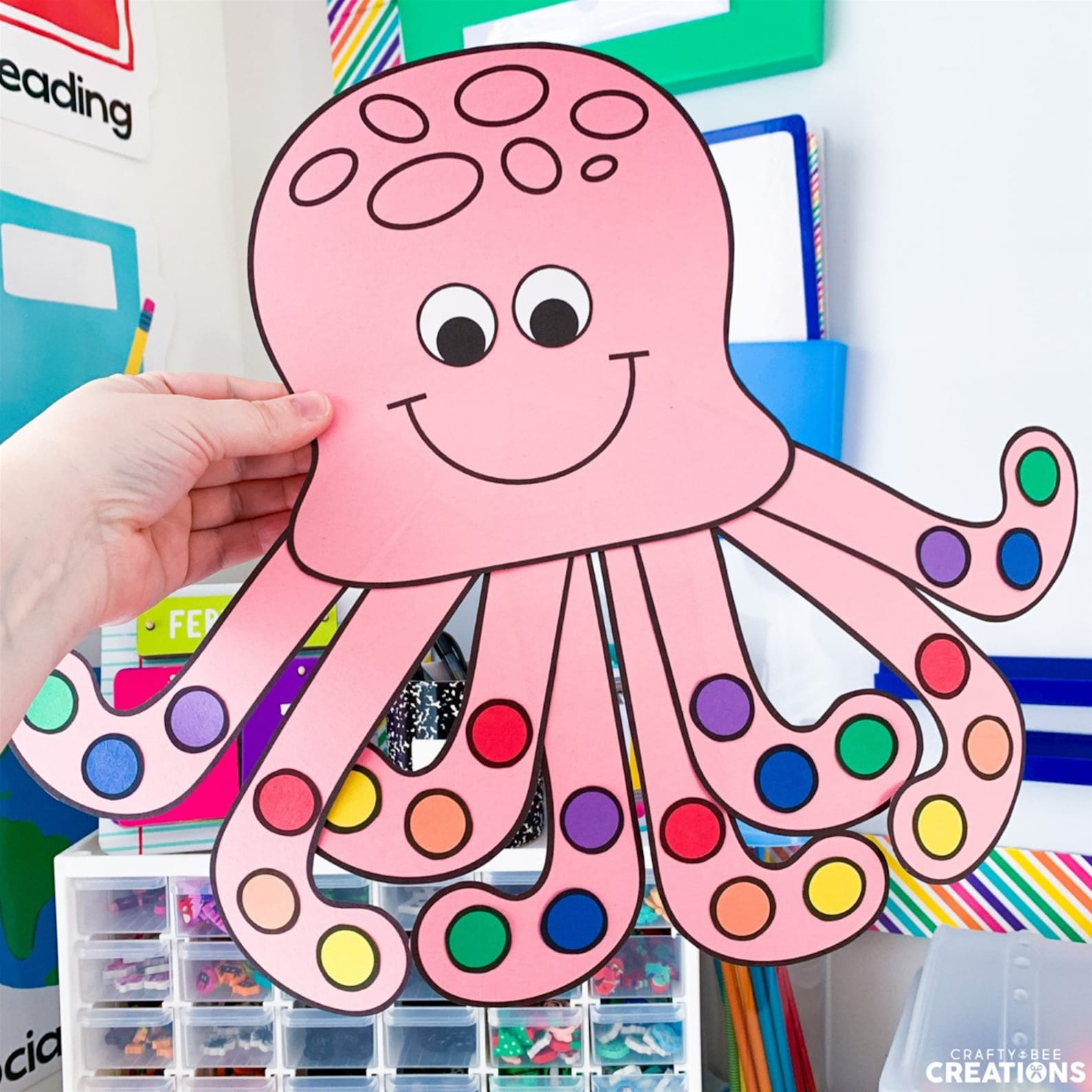 Octopus Craft Patterns Ocean Animals Activity Sea Life Ocean Habitat ...