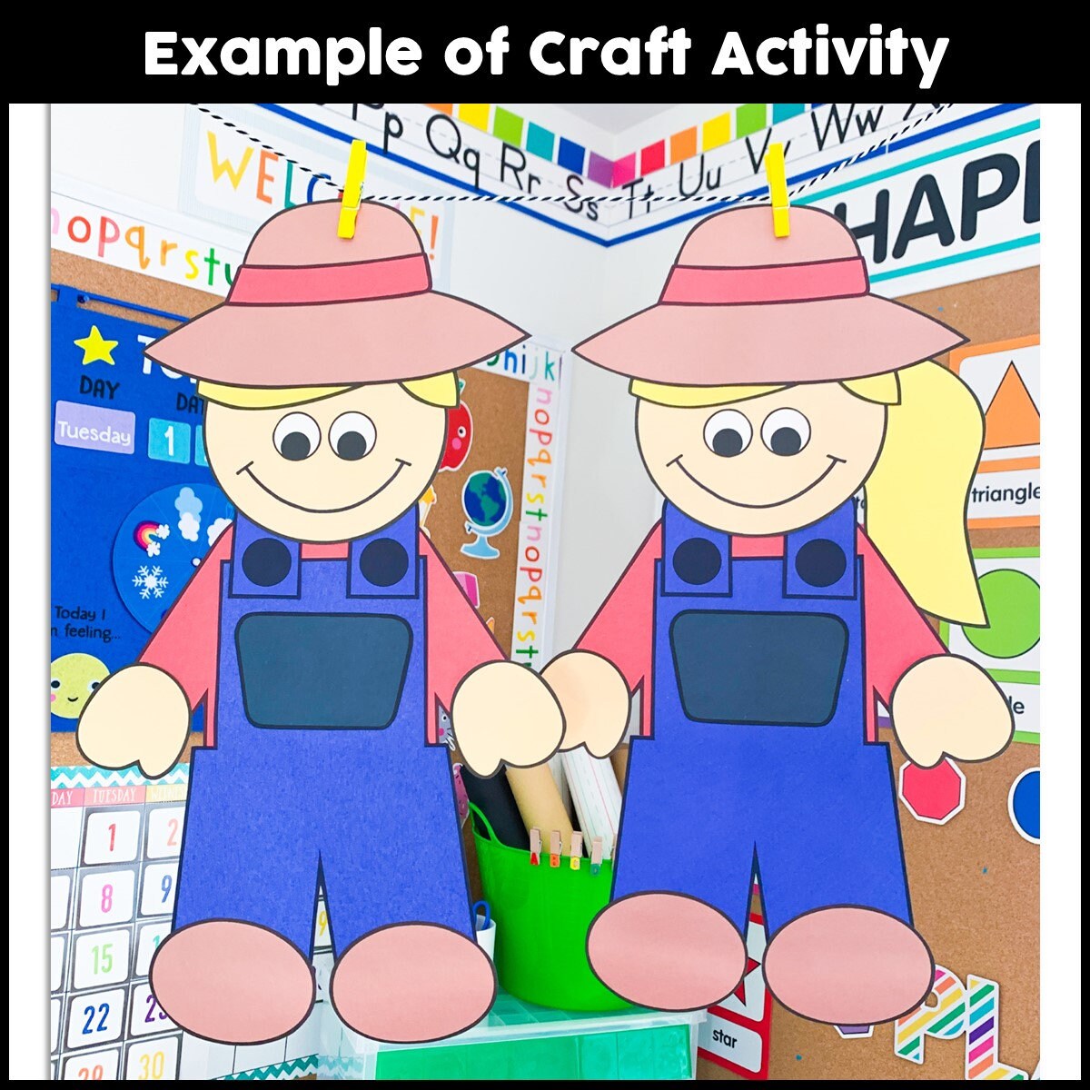 Farmer Craft for Kids | Farmer Template | Farmer Craft Patterns | Farm ...