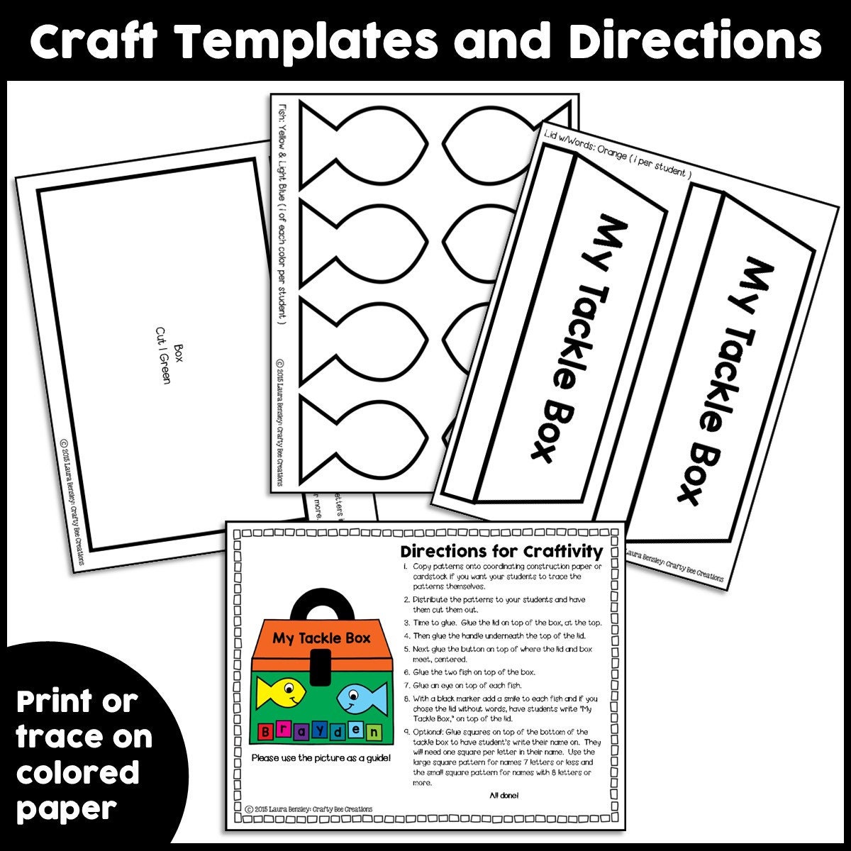 Camping Craft for Kids | Tackle Box Name Craft | Camping Theme ...