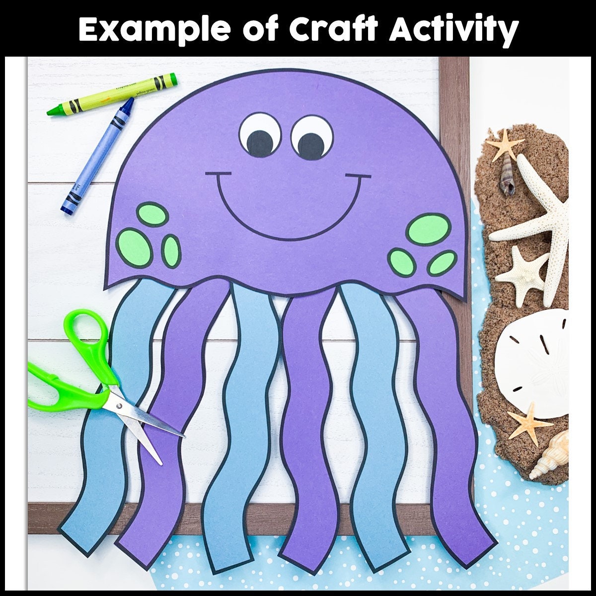Jellyfish Craft Patterns | Ocean Animals Activity | Sea Life | Ocean ...