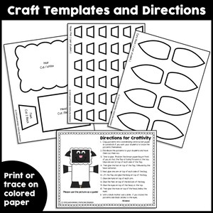 Lamb Craft Template | Farm Animal Activities | Easter Spring Paper Bag ...