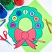Christmas Wreath Name Craft | Christmas Wreath Template | Christmas ...