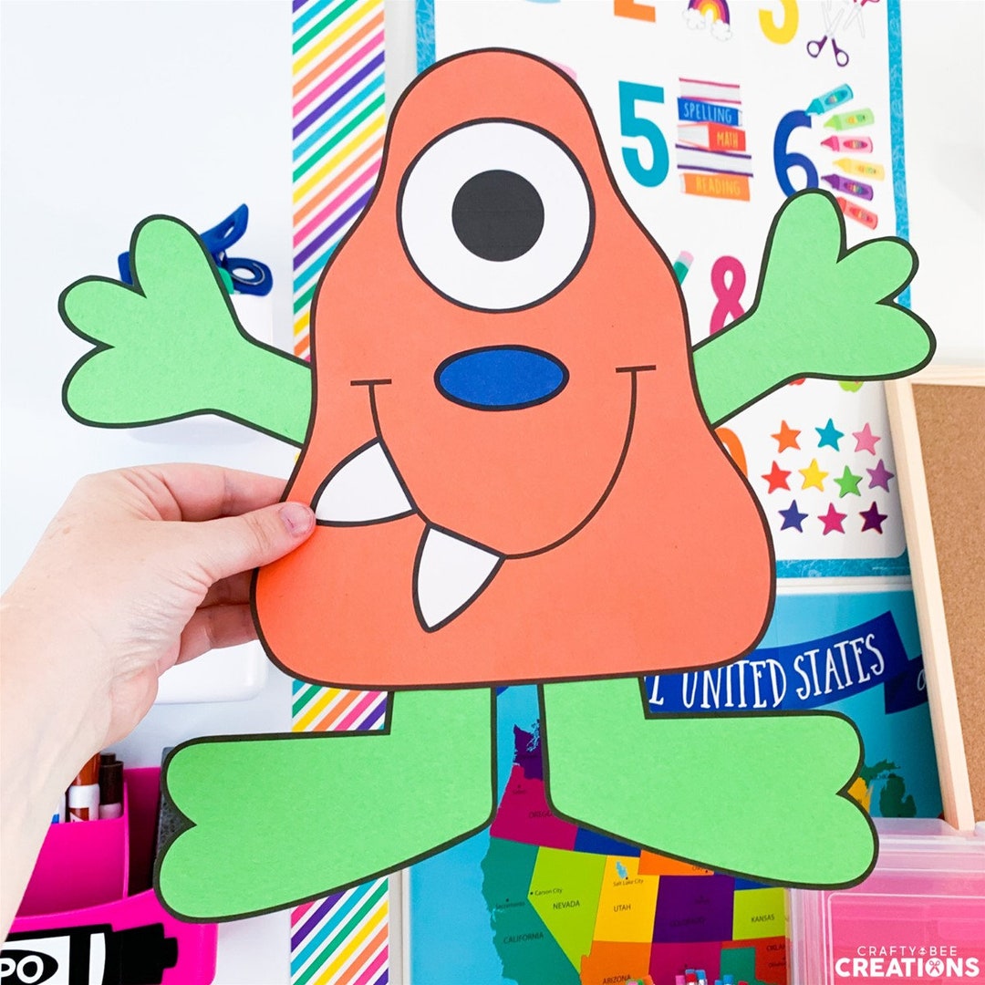 Monster Craft for Kids Halloween Craft for Kids Monster Template ...