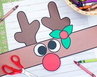 Reindeer Craft | Shape Reindeer Craft | Christmas Craft | Reindeer Math ...