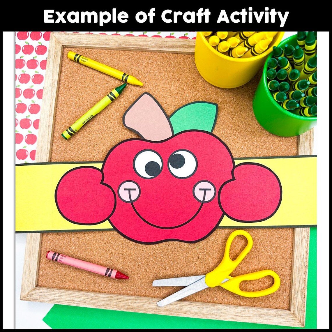Apple Hat Craft Template | September Activities | Fall Activity | Back ...